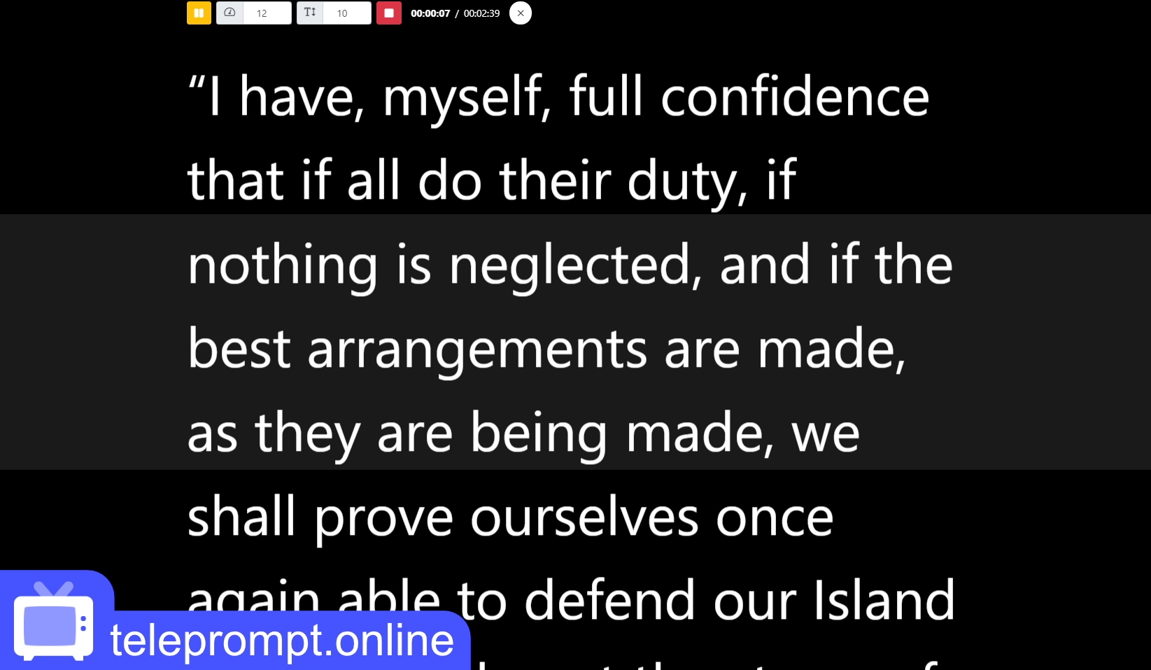 Prompteur en ligne | Téléprompteur gratuit pour lire du texte dans ...